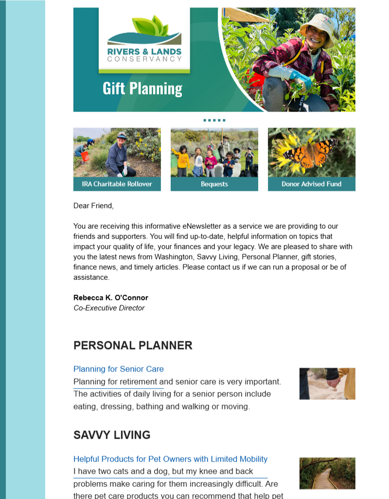 News - Rivers & Lands Conservancy